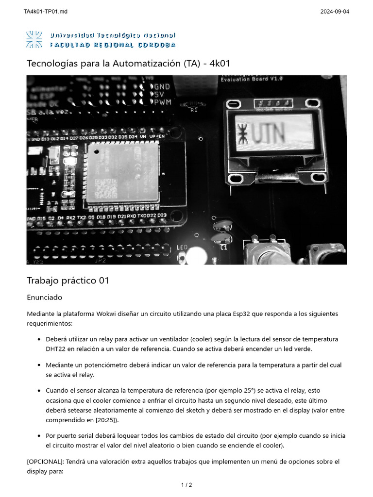 TA4k01 TP01 | PDF | Ciencias de la Computación | Ingeniería Informática