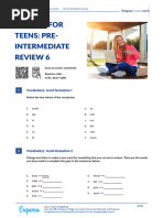 English Vocabulary for British Teens | PDF