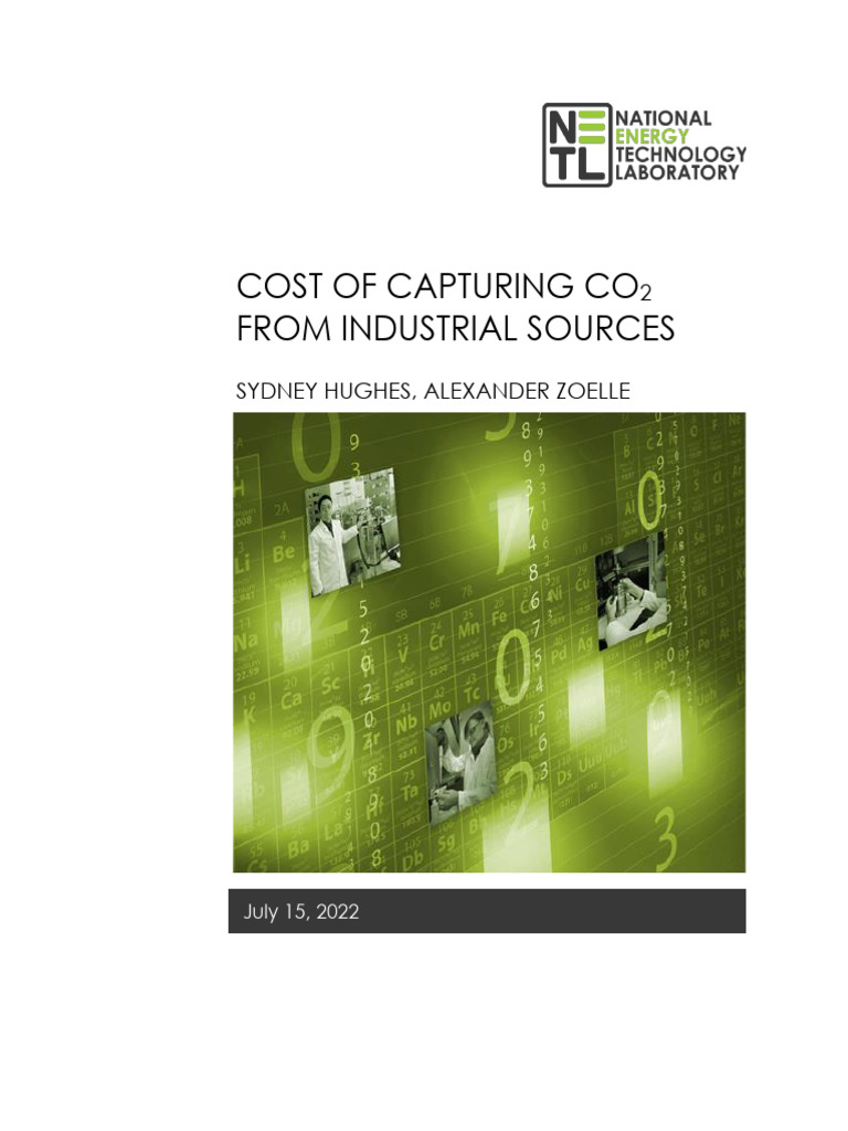 Cost of Capturing Co From Industrial Sources: July 15, 2022 | PDF ...