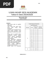 TP1483 - 2 Set Kertas Matematik Tahun 6 Upsa Sesi 202320245 | PDF