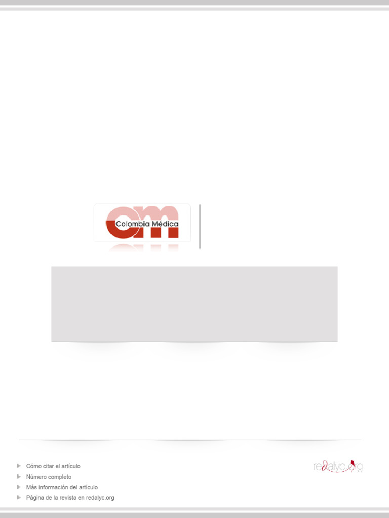 Colombia Médica 0120-8322: Issn: Colombiamedica@correounivalle - Edu.co | PDF | Cianuro