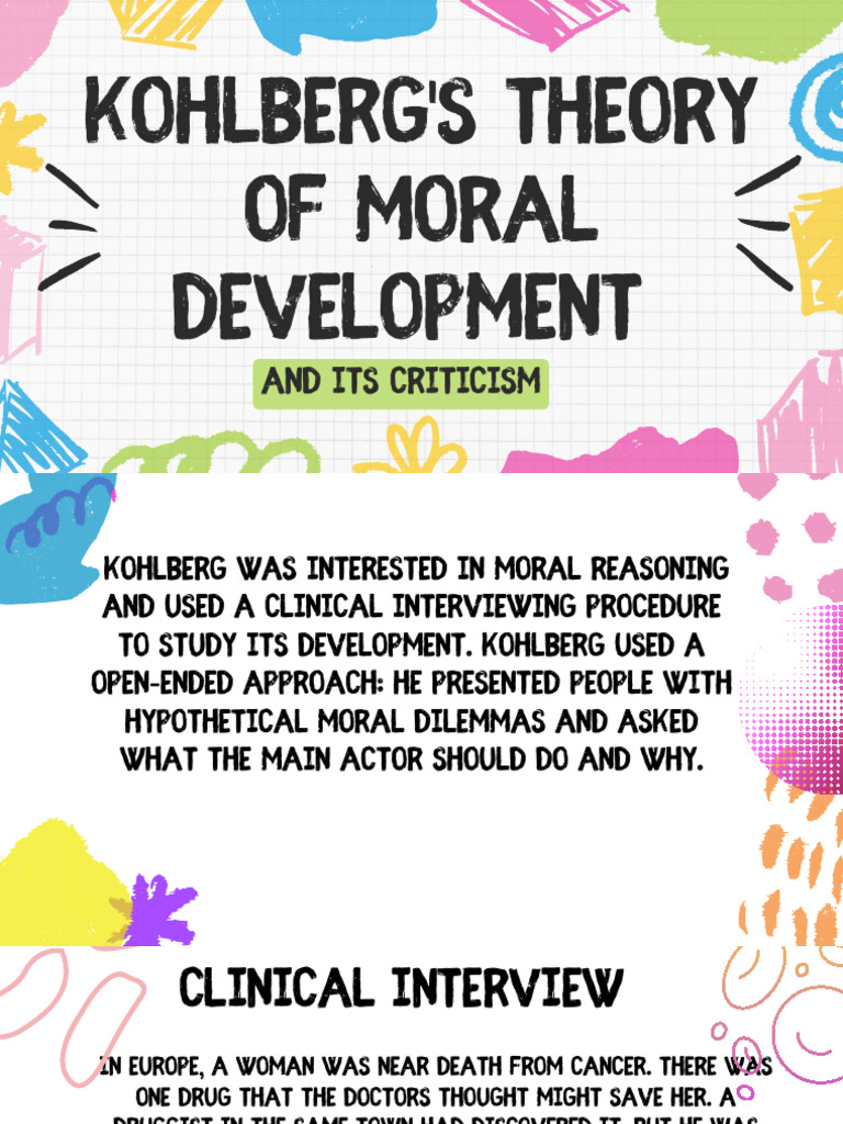 Kohlberg's Moral Development Theory Overview | PDF | Adolescence | Morality