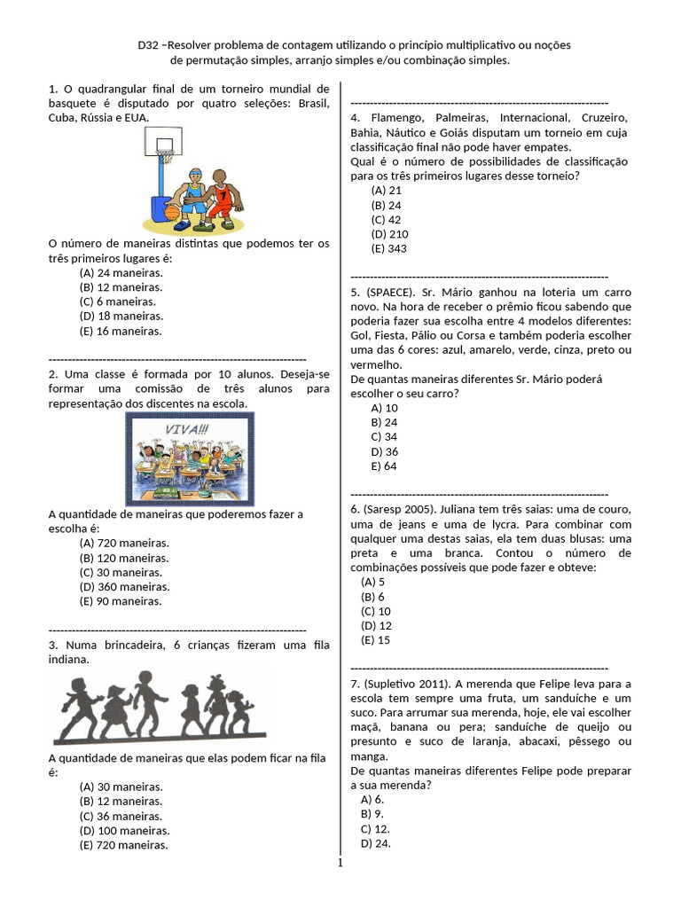 Atividade D 32 | PDF