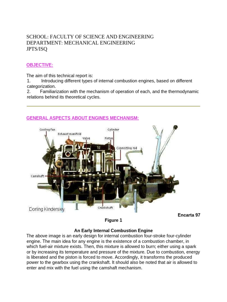 Lecture Note-Internal Combustion Engines | PDF | Internal Combustion Engine | Piston