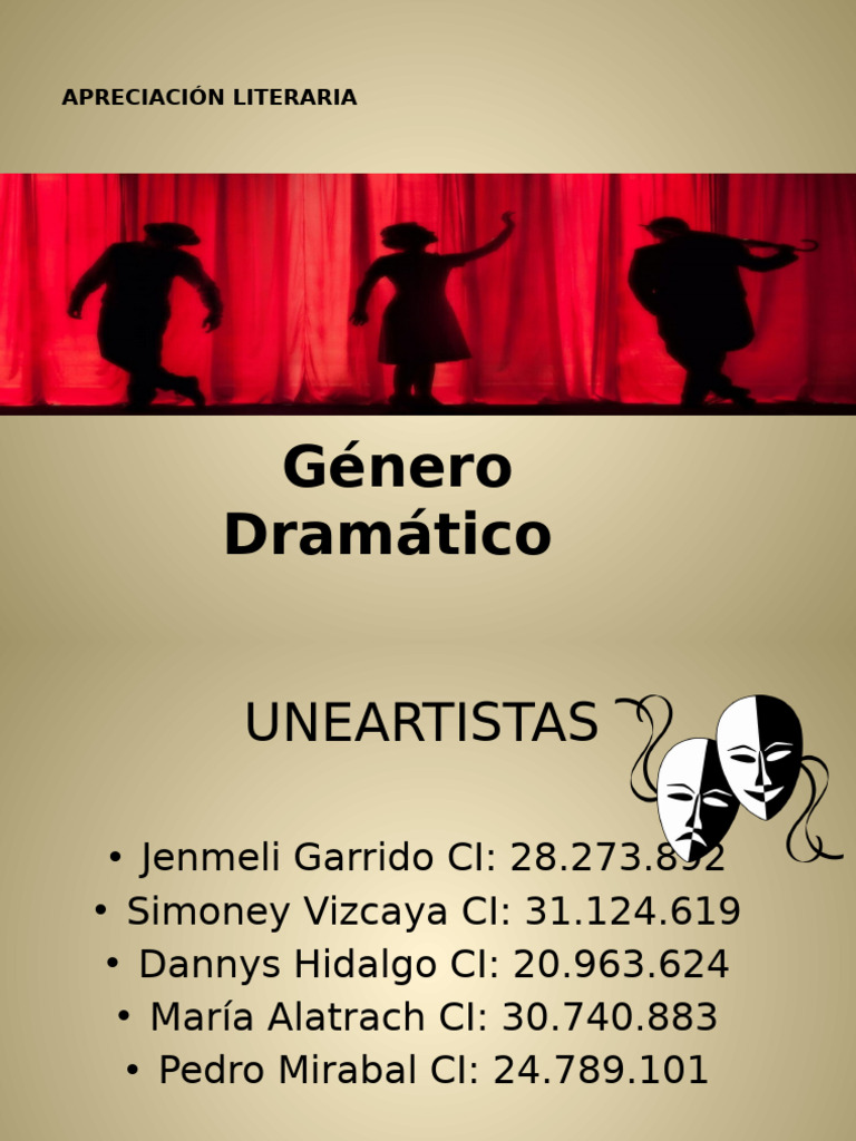 Género Dramático | PDF | Teatro