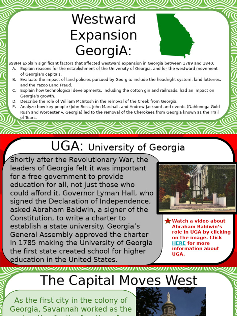 H4 Westward Expansion in Georgia Interactive | PDF | Muscogee | Cherokee