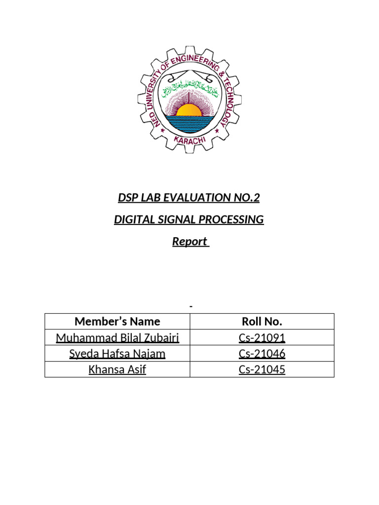 DSP Eval 2 | PDF | Sampling (Signal Processing) | Digital Signal Processing