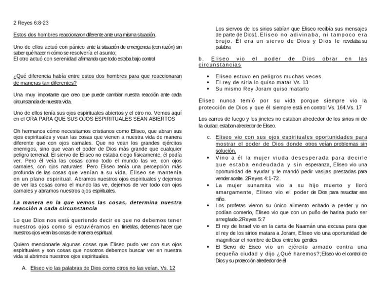 2 Reyes 6 | PDF