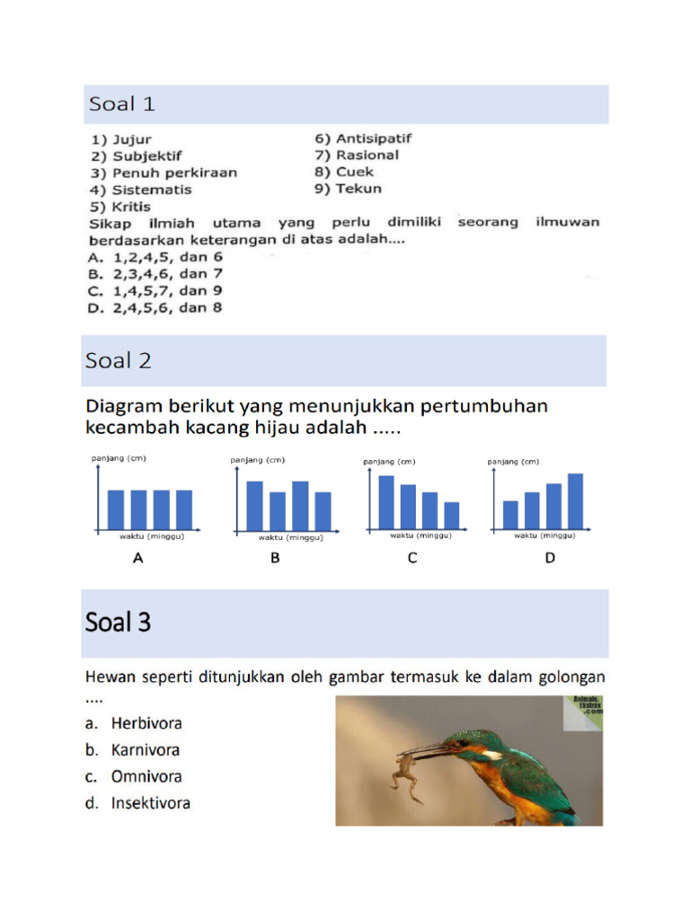 Latihan Soal Lomba Sains | PDF