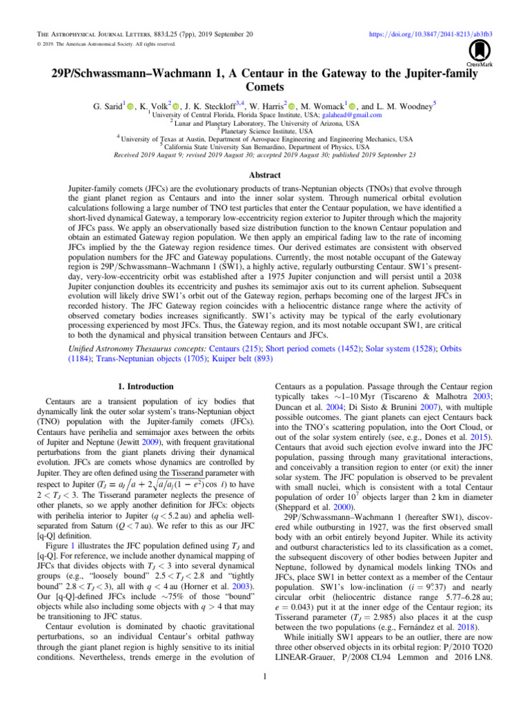 7 Jupiter | PDF | Comet | Solar System