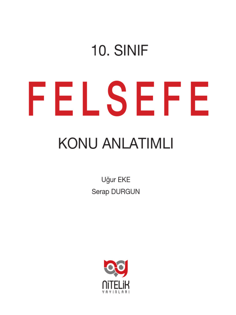 Sınıf Felsefe Konu Kitabı | PDF