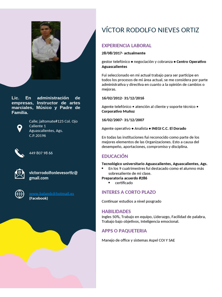 CV - Victor Nieves | PDF