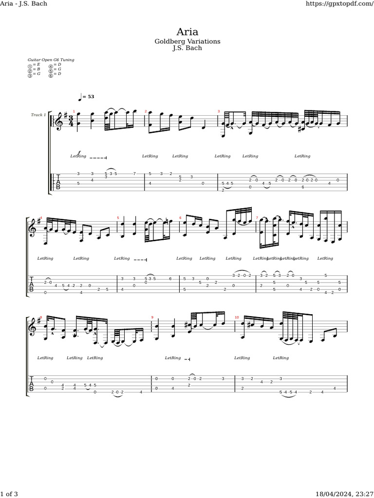 Aria - J.S. Bach | PDF | Musical Forms | Bach Family