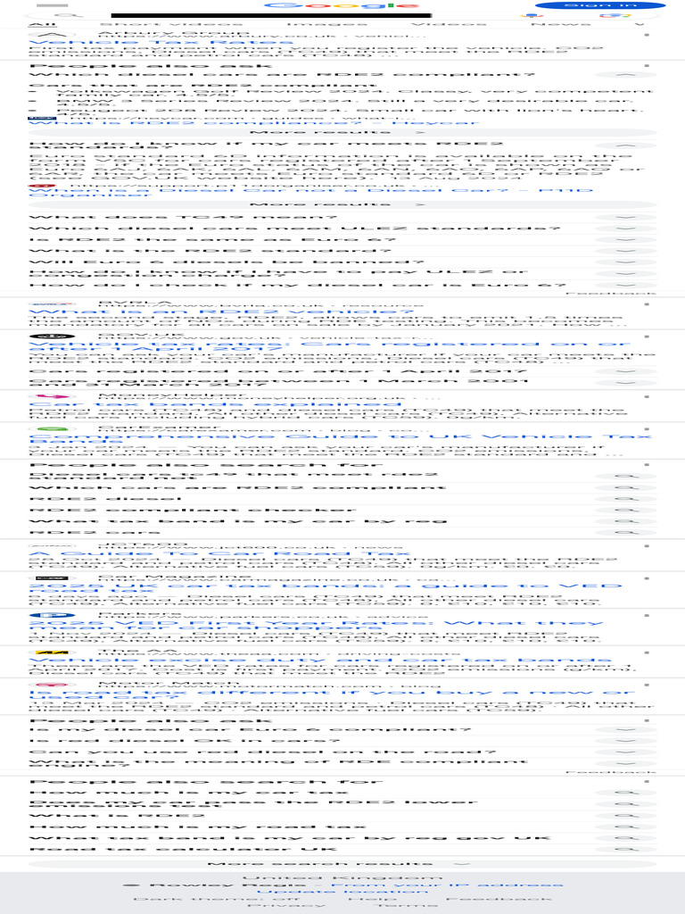 Diesel Cars (TC49) That Meet RDE2 Standard - Google Search | PDF | Car ...