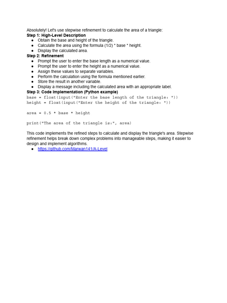 Stepwise Refinement Can Be Applied at Various Leve... | PDF