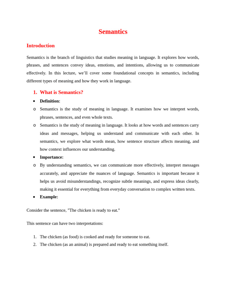 lect5-Semantics-1 | PDF | Semantics | Word