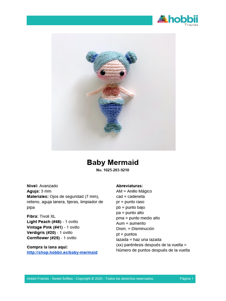 Baby Mermaid Es | PDF | Textiles