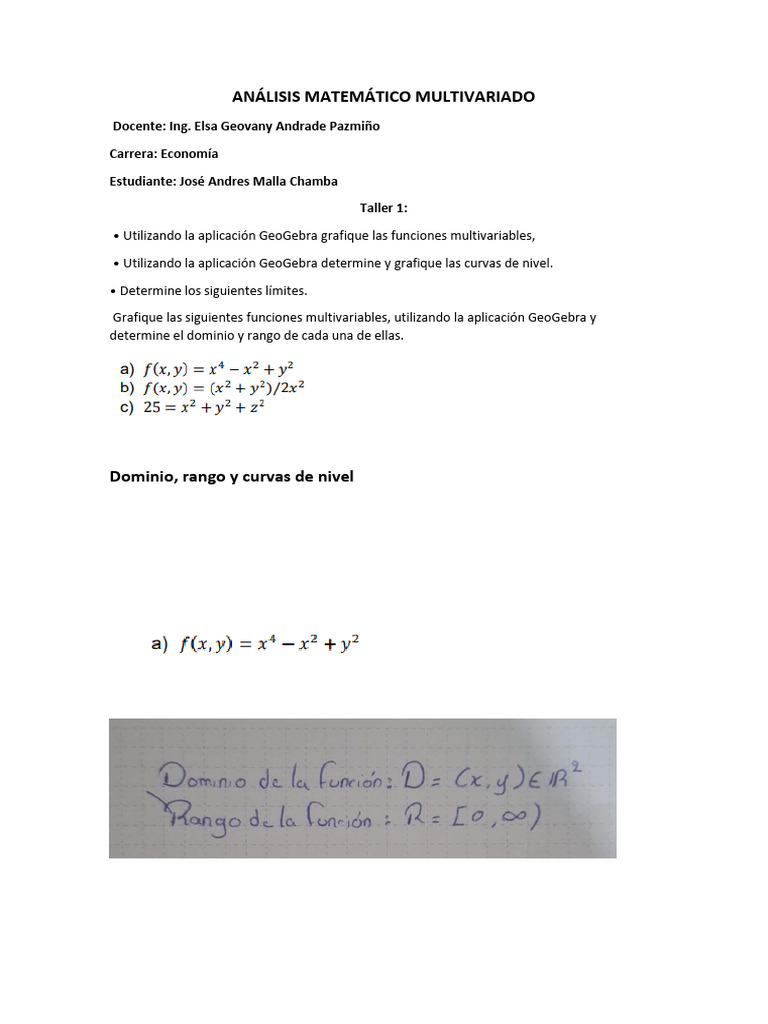 Análisis Matemático Multivariado | PDF