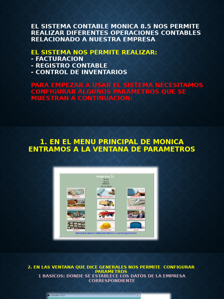 Guía del Sistema Contable Mónica 8.5 | PDF | Finanzas y dinero