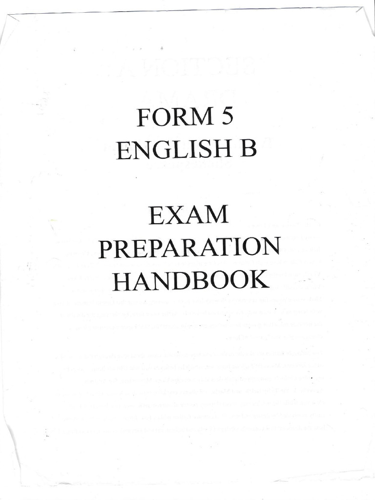 English B Handbook | PDF