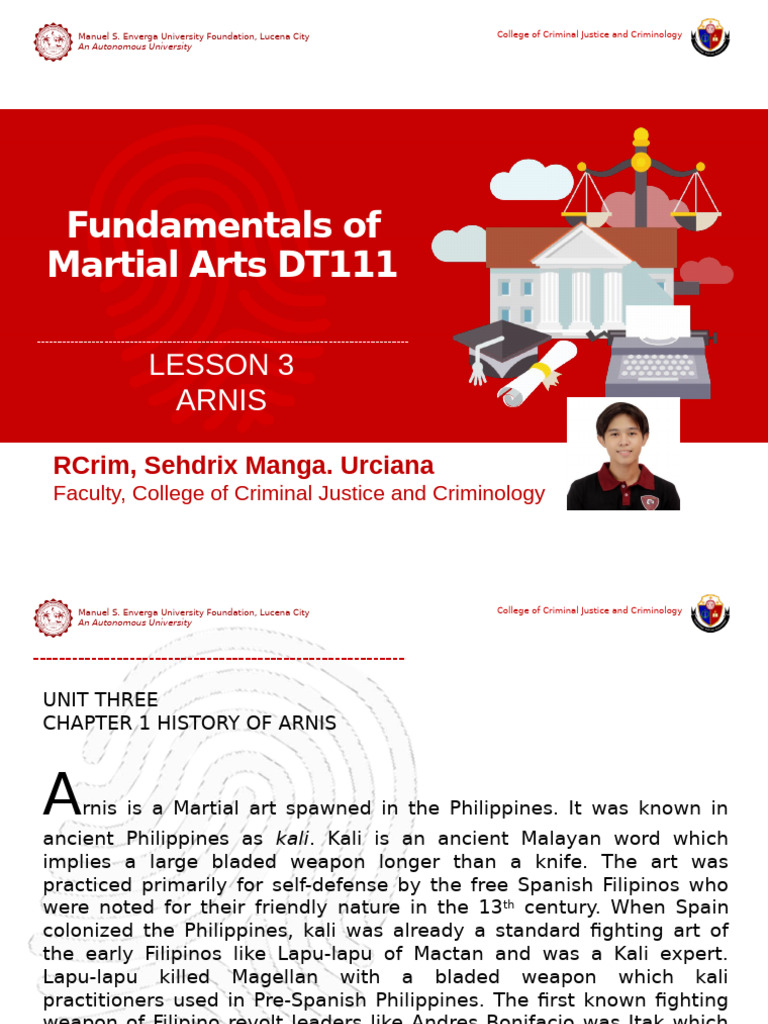 History and Techniques of Arnis Martial Arts | PDF | Foot