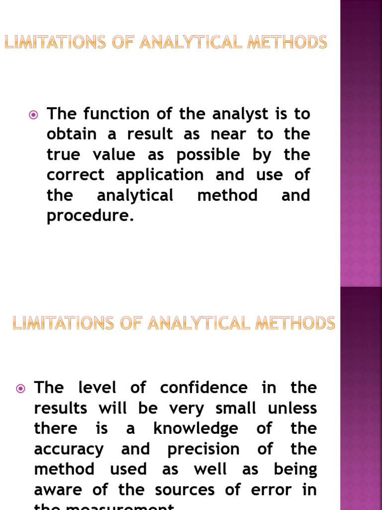 CH248-L7 - (Method Limitation and Data Handling) New | PDF | Standard Deviation | Accuracy And ...