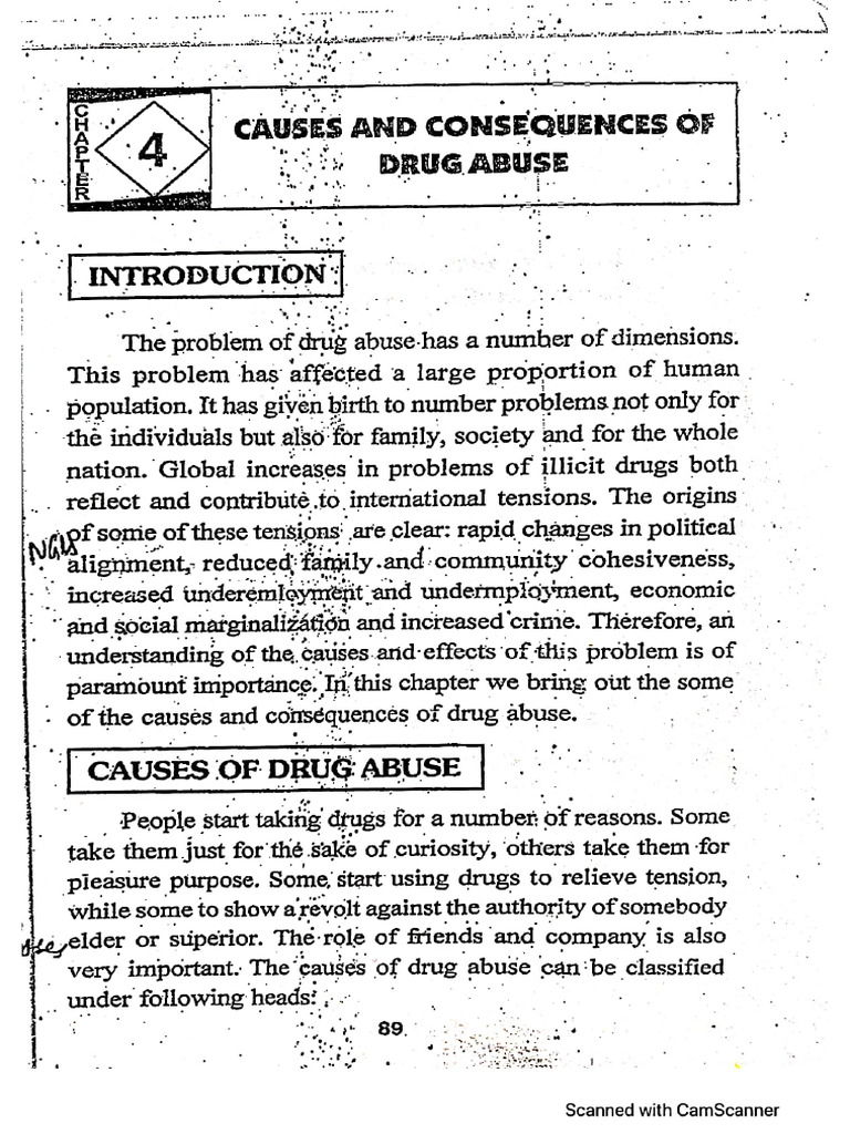 4) Causes and Consequences of Drug Abuse | PDF