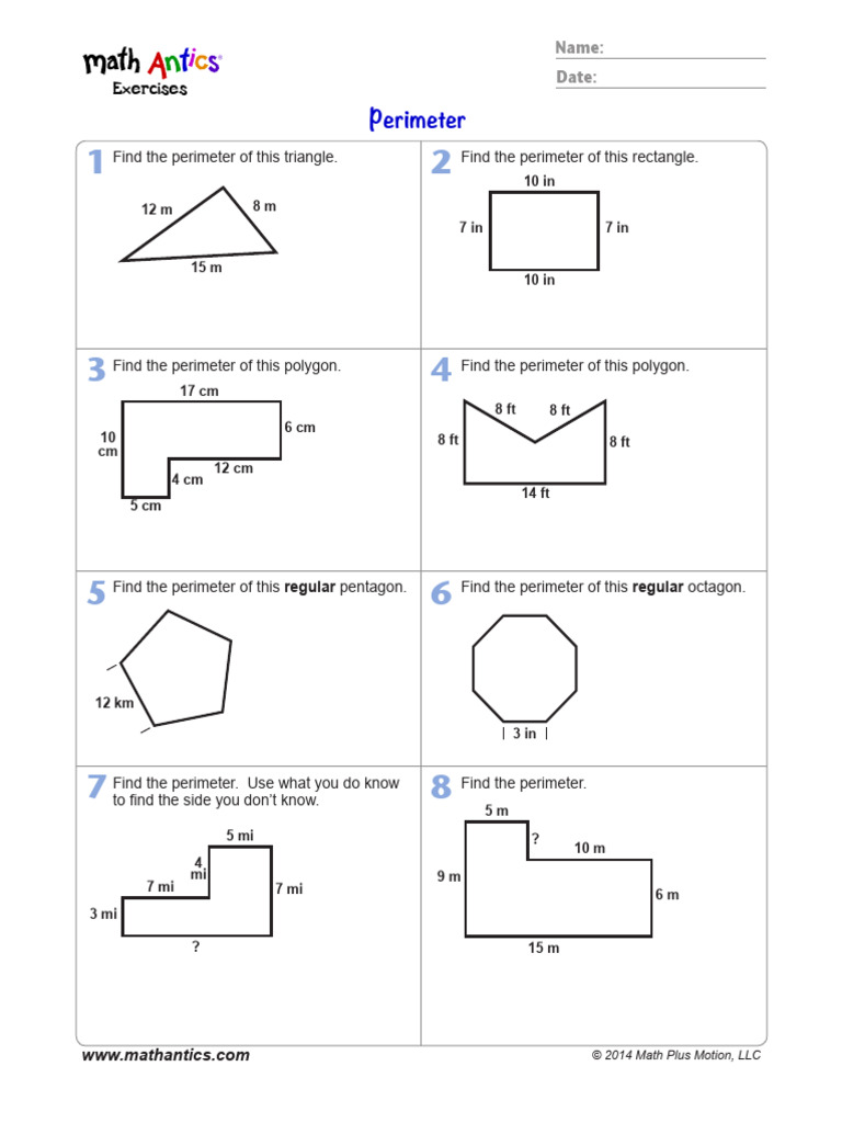 Exercises_Perimeter | PDF