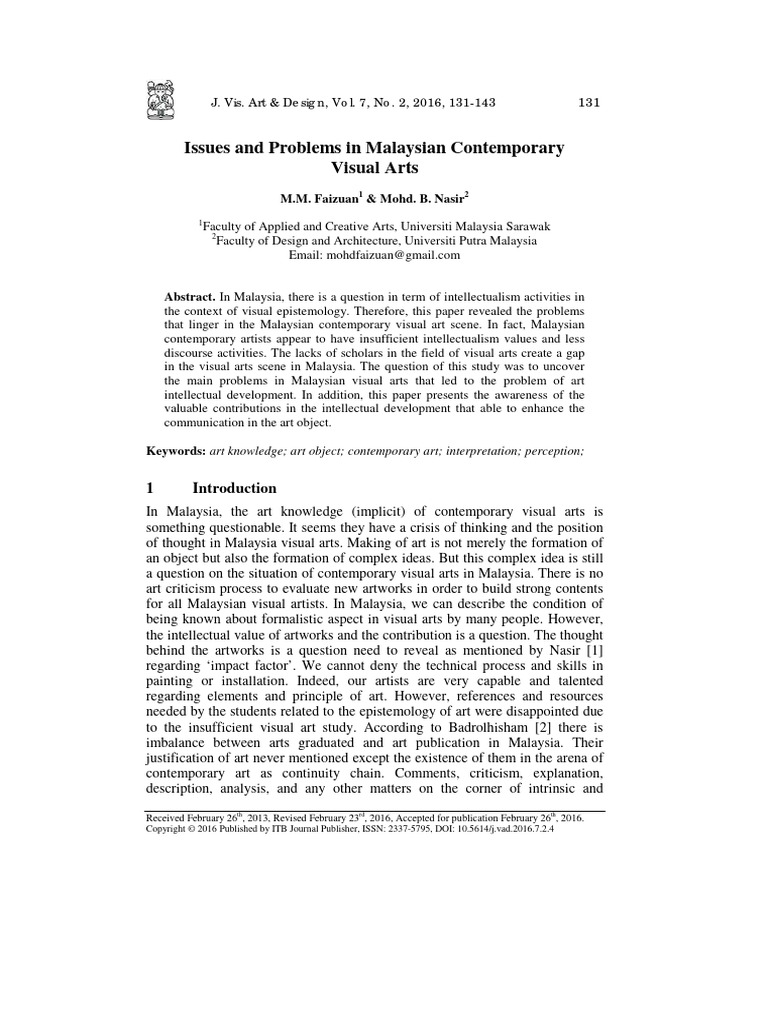 Issues and Problems in Malaysian Contemp | PDF | Thought | Knowledge