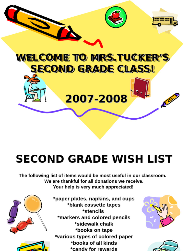 Welcometo Second Grade 0708 | PDF | Disciplines | Teachers