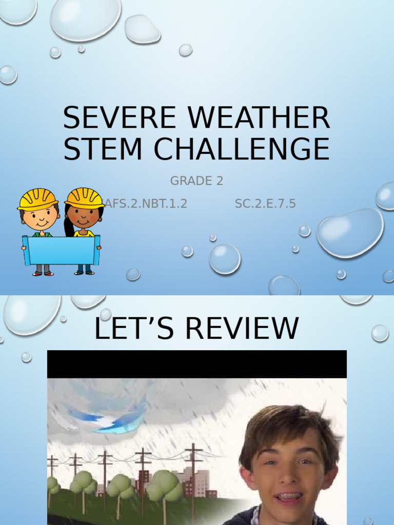 2022-2023 Severe Weather STEM Challenge-Slides UPDATED | PDF ...