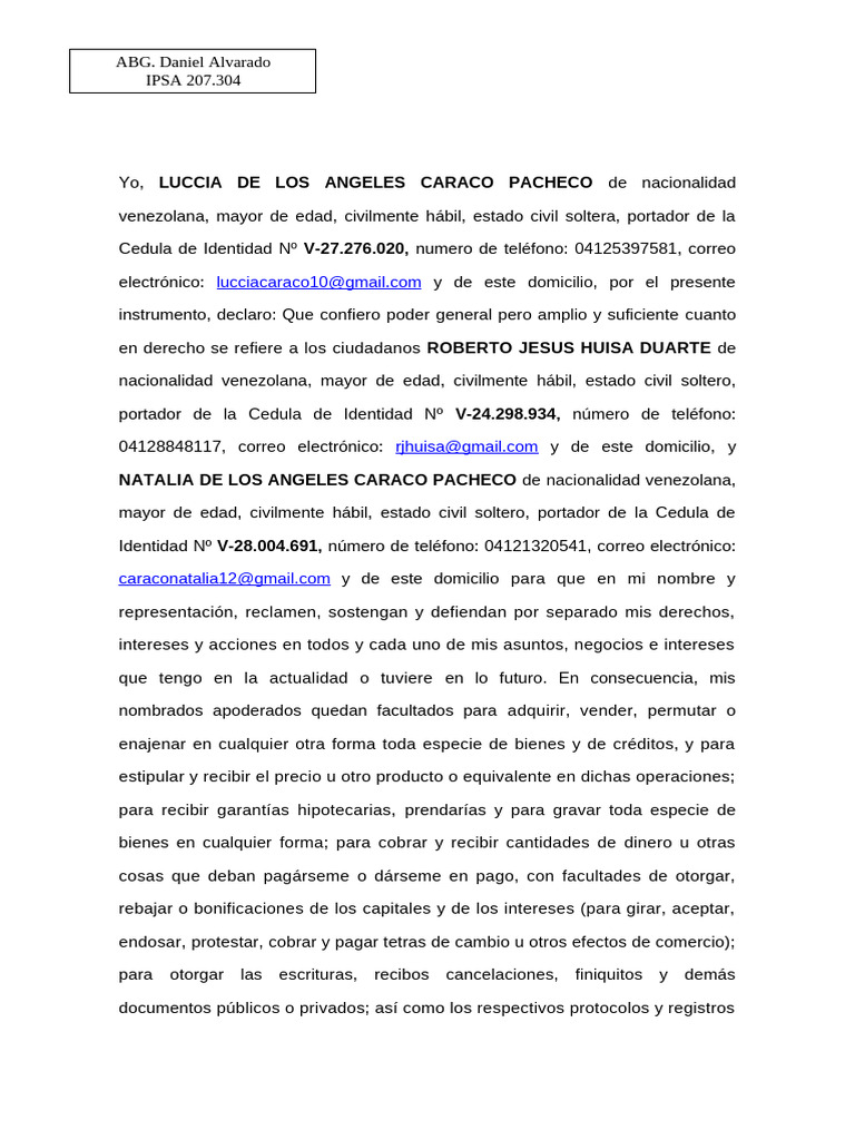 Poder General Amplio Luccia | PDF | Justicia | Crimen y violencia