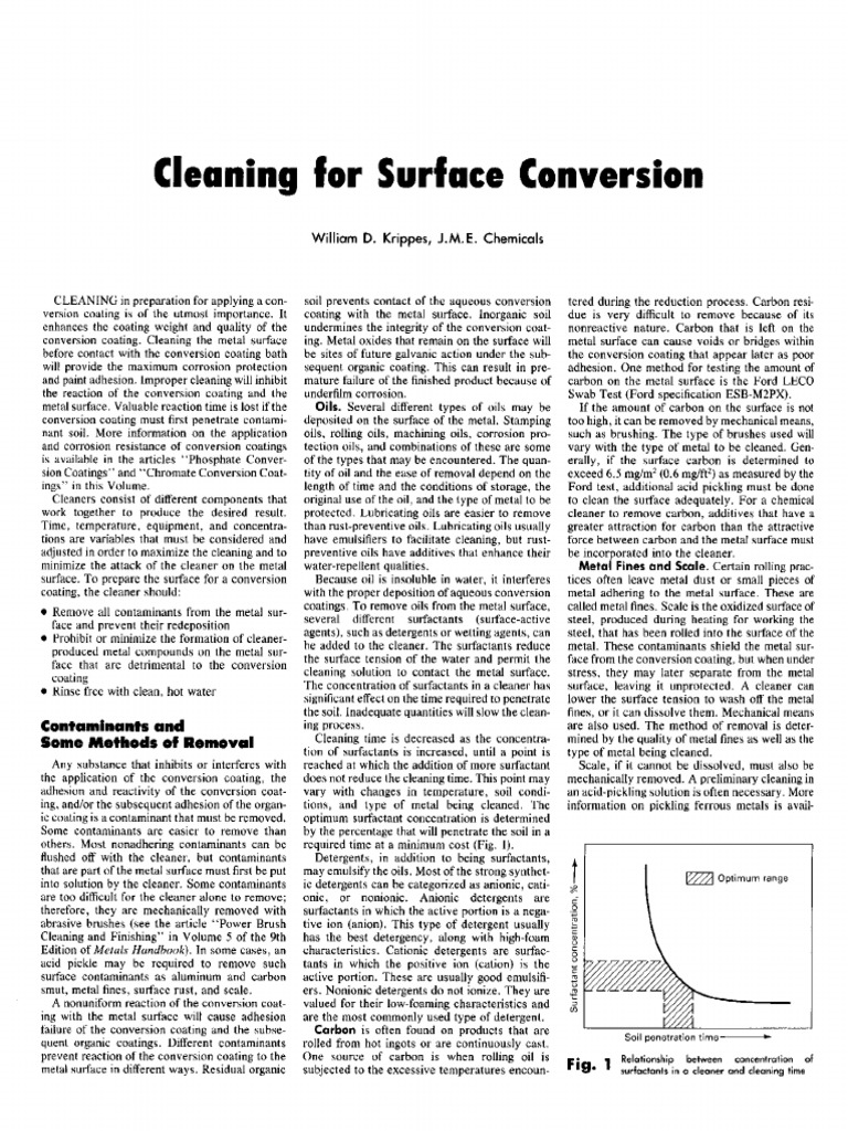 ASM Cleaning For Surface Conversion | PDF