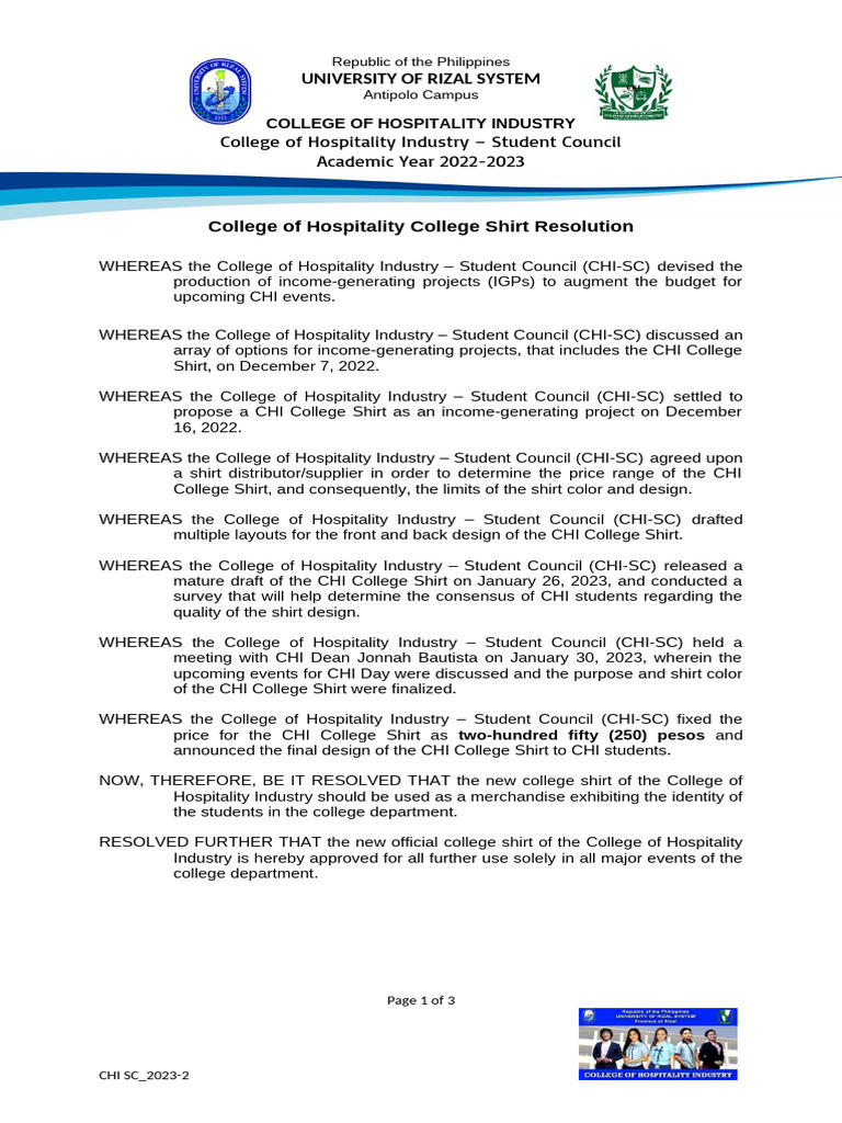 Resolution Igp 2022 College Shirt | PDF | Technology & Engineering