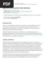 AAFP Dizziness - Evaluation and Management | PDF | Vertigo | Ménière's ...
