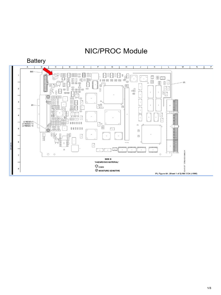 NIC PROC Battery Location | PDF
