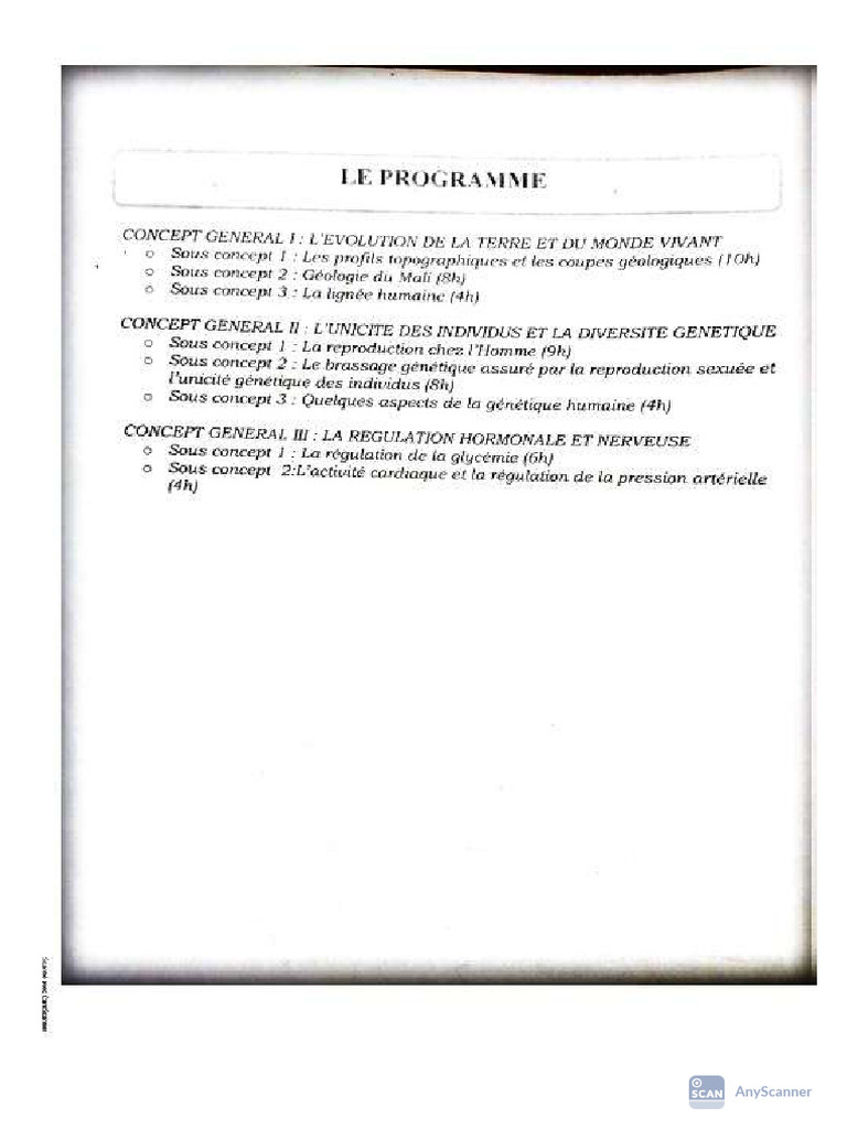 Programme TSE | PDF