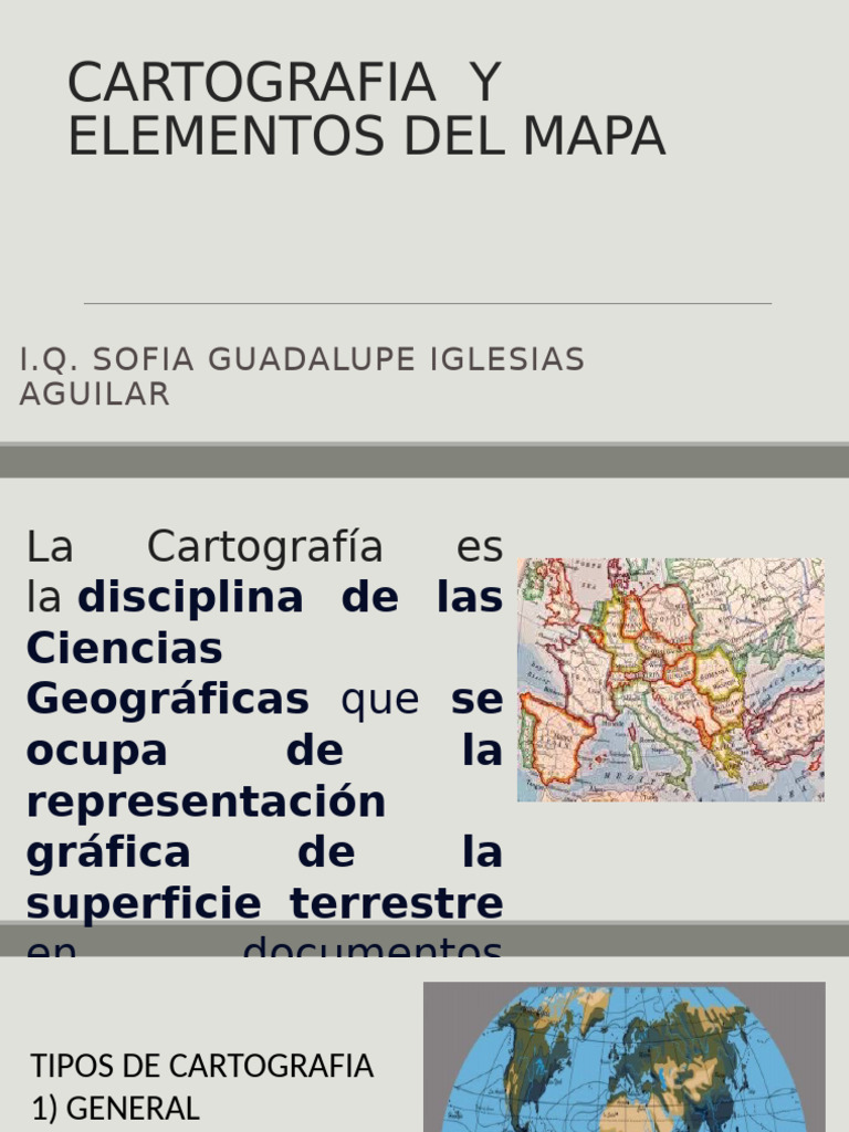 Cartografia y Elementos Del Mapa | PDF | Cartografía | Mapa