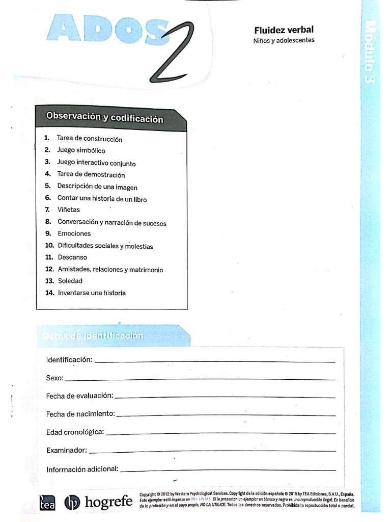 Ados 2 - Modulo 3 | PDF