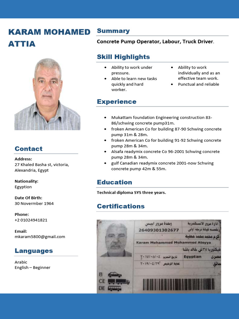 Karam Mohameds CV | PDF