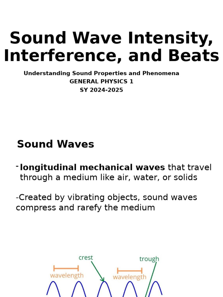 Sound Wave Properties and Applications | PDF | Sound | Frequency