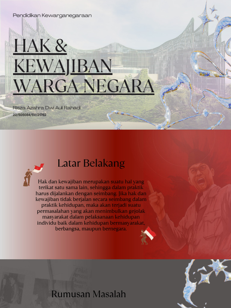 Risza Azahra Dwi Auli Rahadi Hak & Kewajiban Warga Negara | PDF ...