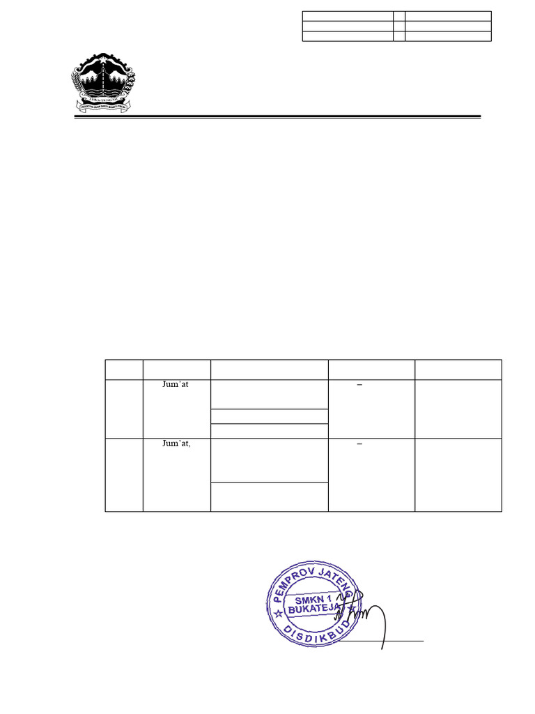 Surat Undangan Pembekalan PKL U Orang Tua 2024 | PDF