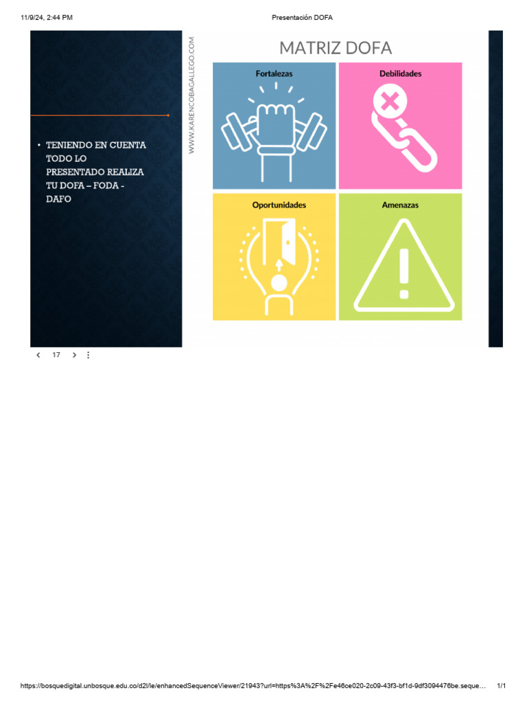 Presentación DOFA | PDF