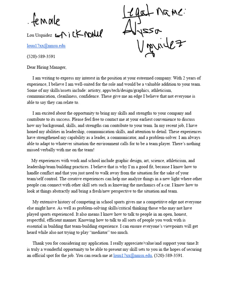 2024 Cover Letter | PDF | Business | Self-Improvement