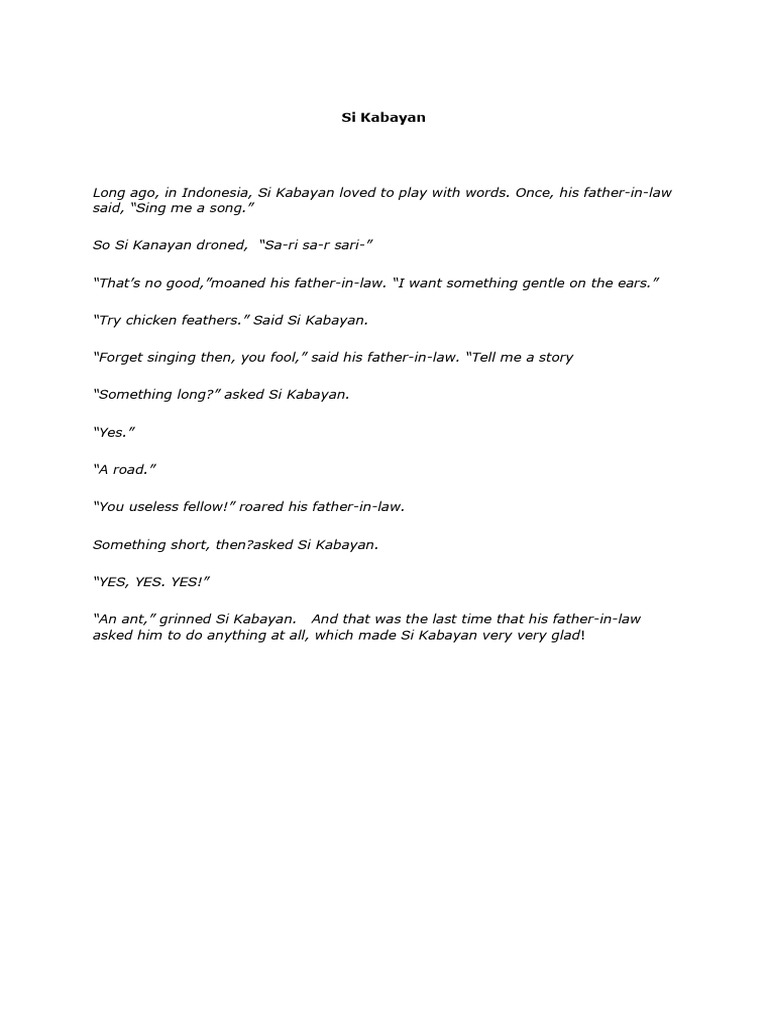 SI Kabayan | PDF | Art | Poetry