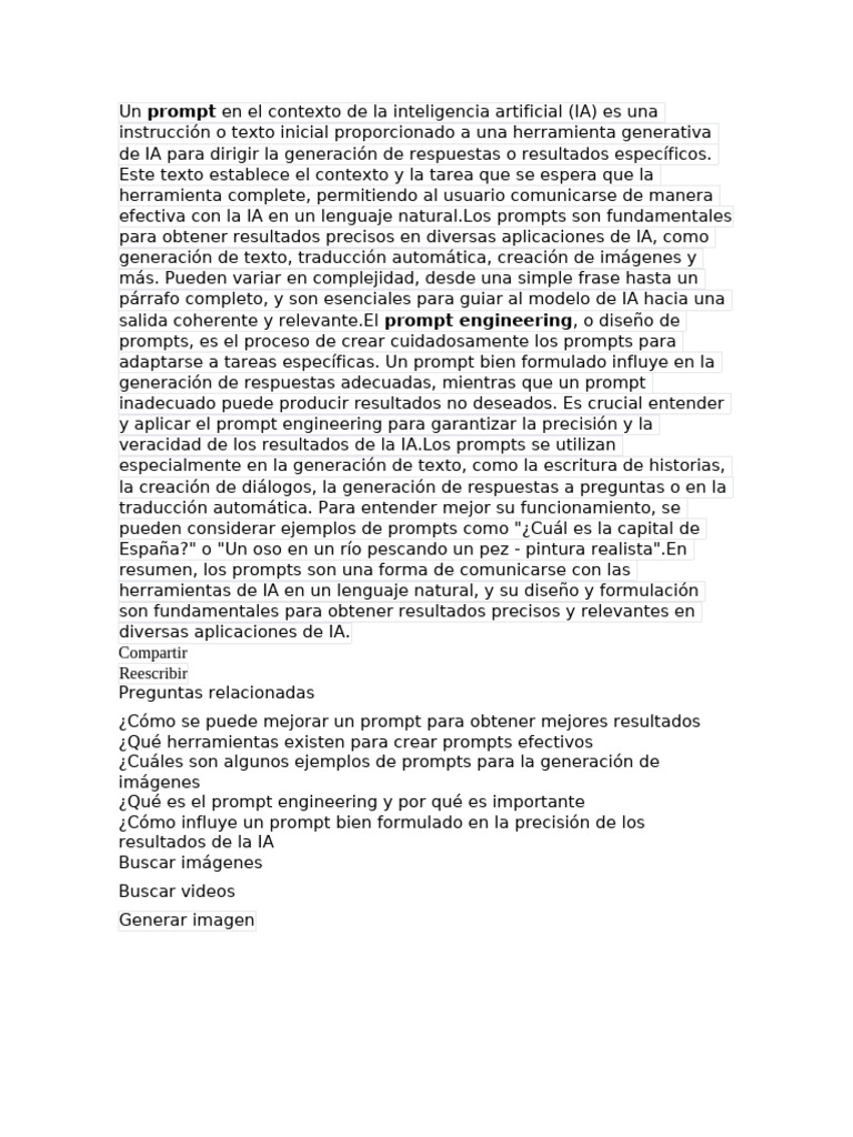 Definición de Prompt | PDF | Crecimiento personal y profesional