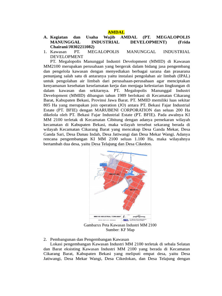 AMDAL (Fridaa) | PDF