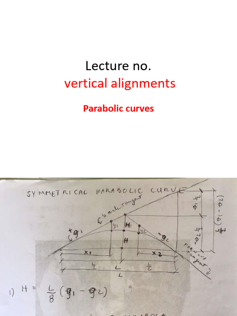 Lecture 7 Symmetric Parabolic Curve | PDF
