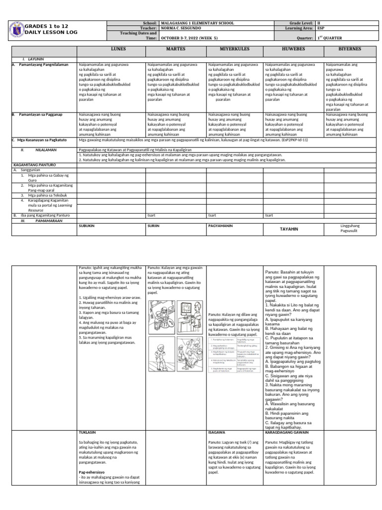 DLL Esp-2 Q1 W5 | PDF